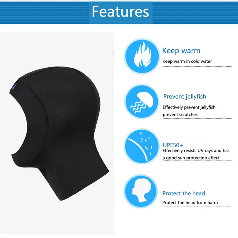 DHgate.com:Neoprene Swimming Hat, 1mm/3mm Thick Scuba Diving Cap with ...
