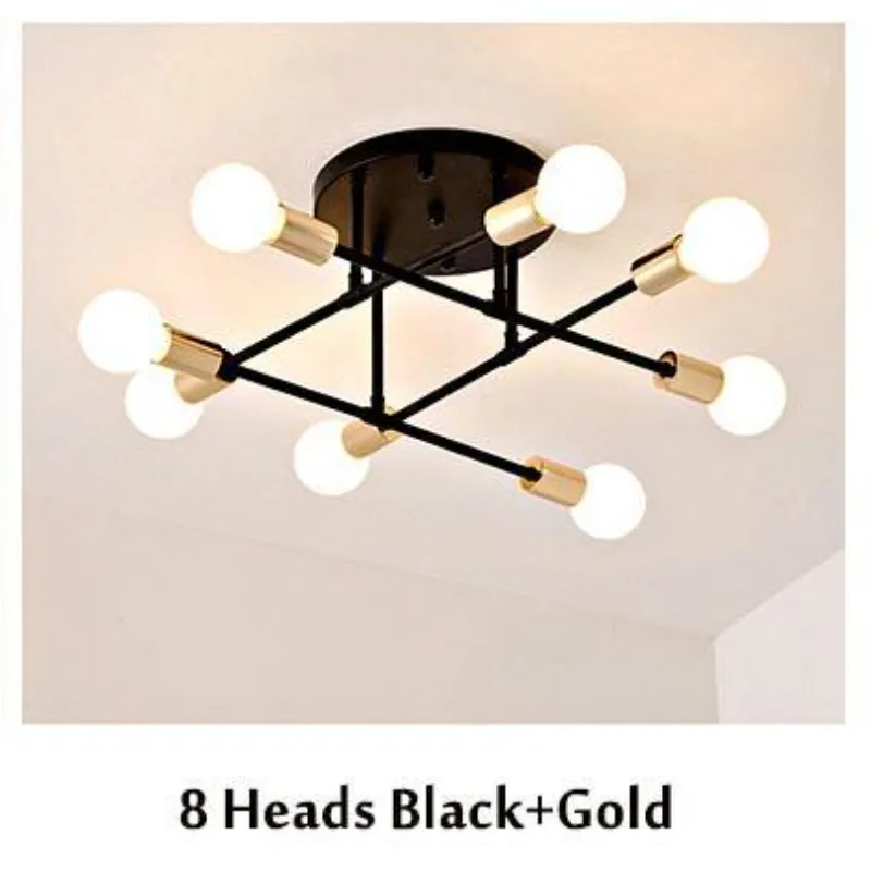 Modern Molecular Ceiling Light: Red Branch Network Chandelier for ...