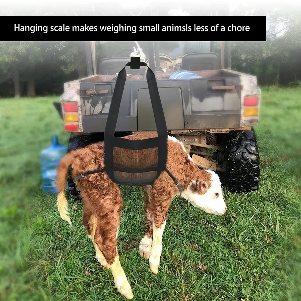 Foldable Livestock Weight Scale Sling with Adjustable Straps for Calves ...