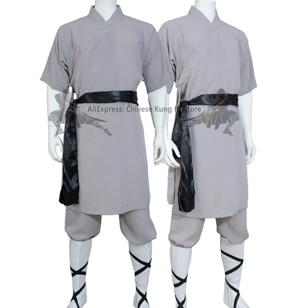 Shaolin Monk Kung Fu Robe Martial Arts Tai Chi Uniform Wushu Wing Chun ...