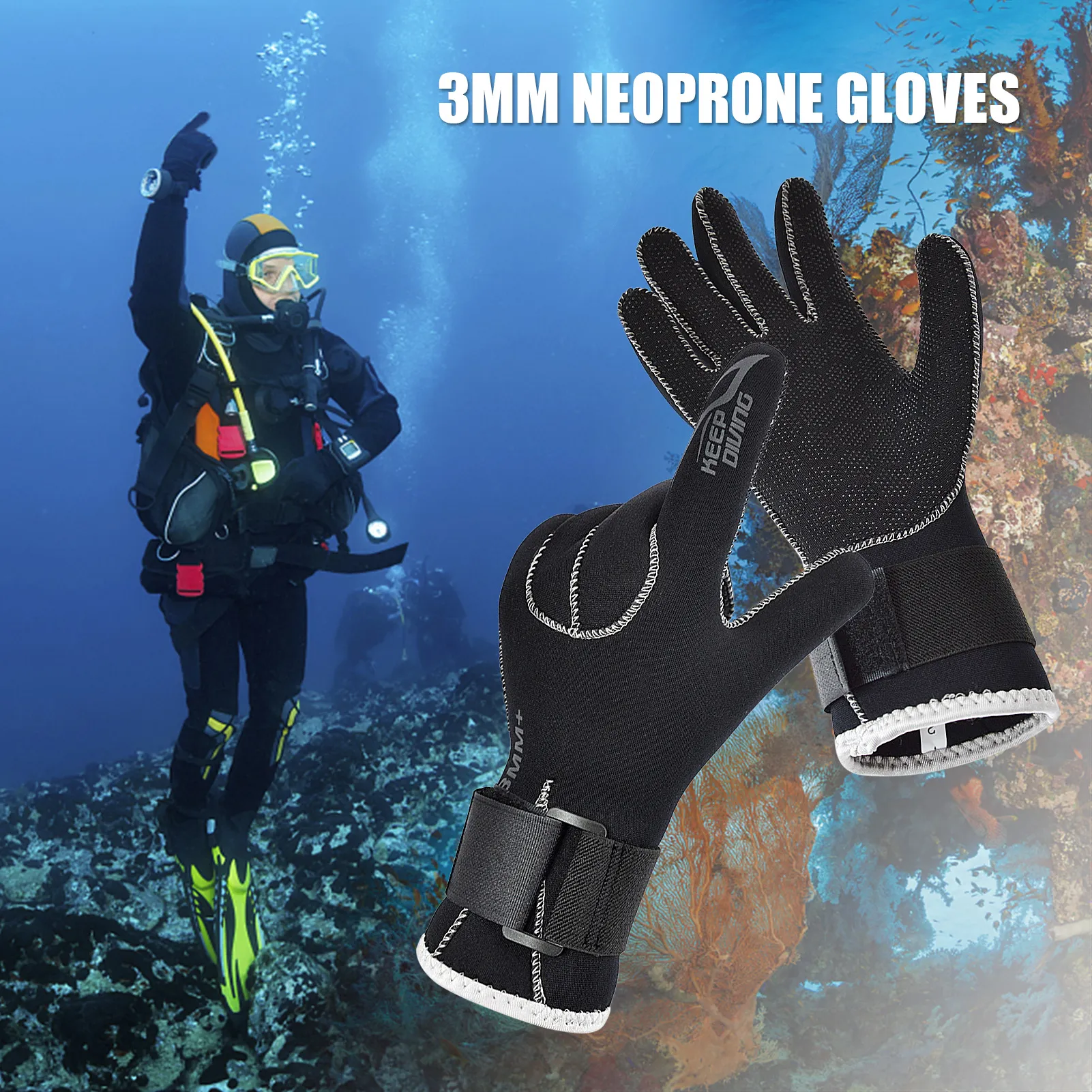 DHgate.com:20243mm Neoprene Unisex Diving Gloves with Anti-slip Grip ...