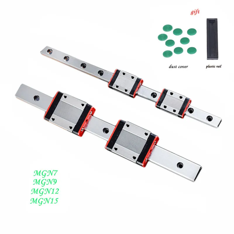 MGN MGN9 MGN12 MGN15 MGN7 Linear Rail Guide + MGN Carriage Miniature ...