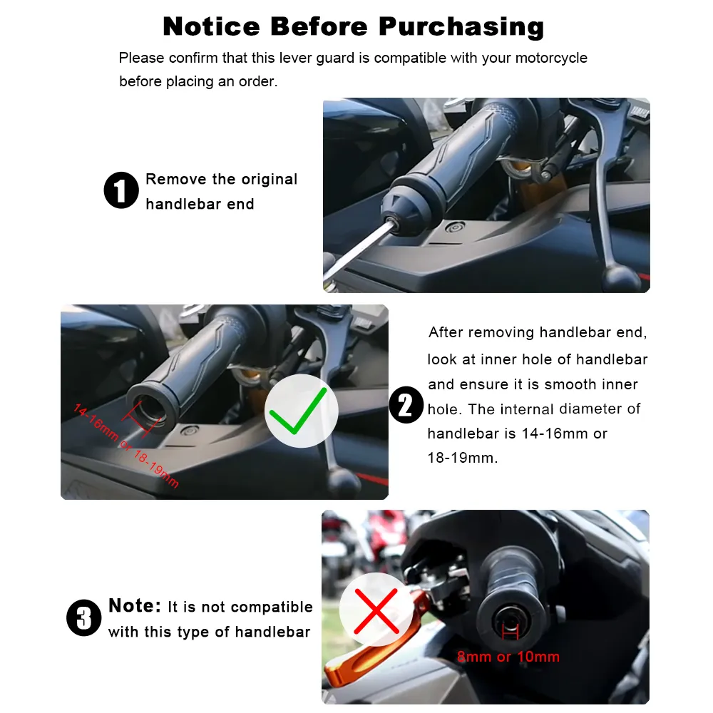 Universal Motorcycle Handlebars Lever Guard 7/8 22mm For Benelli 502C ...