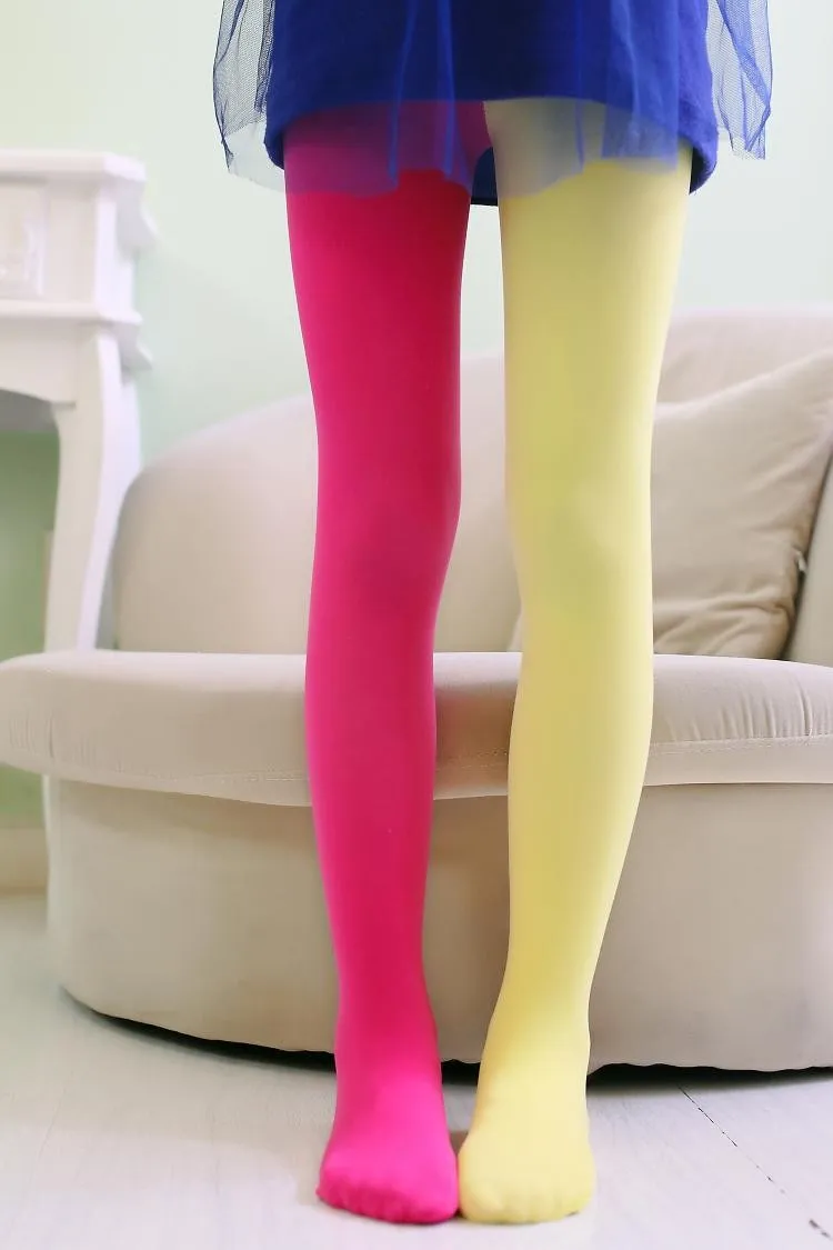 DHgate.com:Candy Color Patchwork Tights for Kids: Soft & Stretchy 2 ...