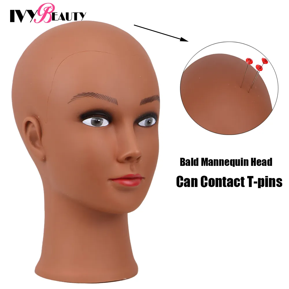 New Bald Afro Mannequin Head Without Hair For Making Wigs Hair Styling ...