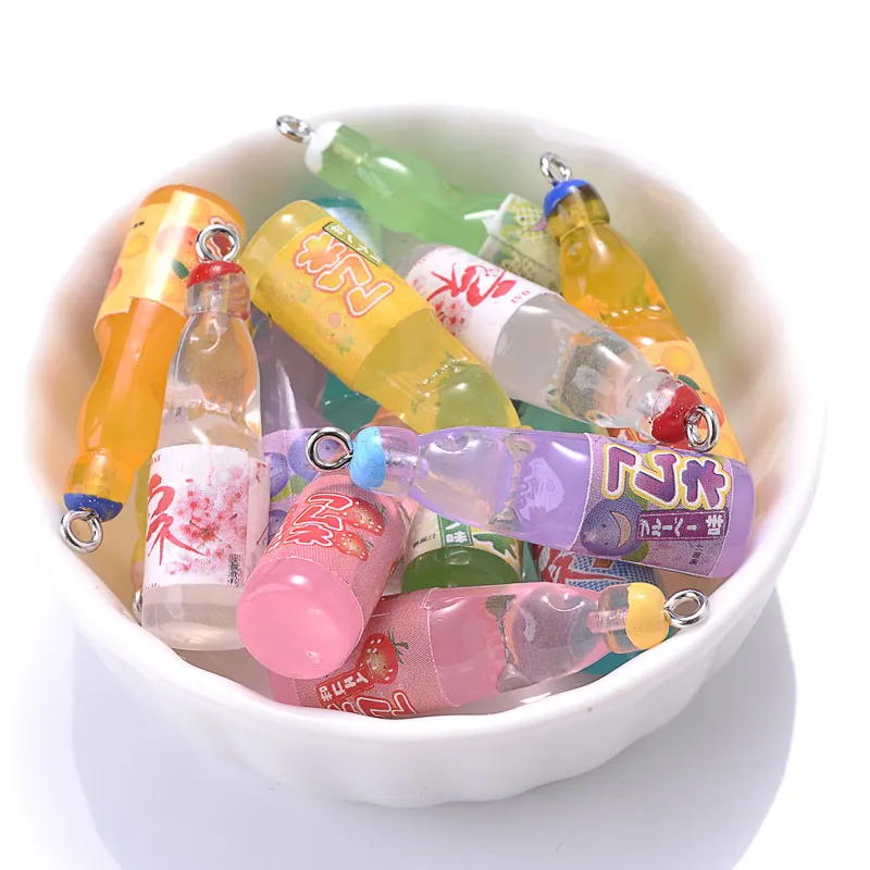 Plastic Beverage Containers: Mini Plastic Bottles With Caps Resin ...