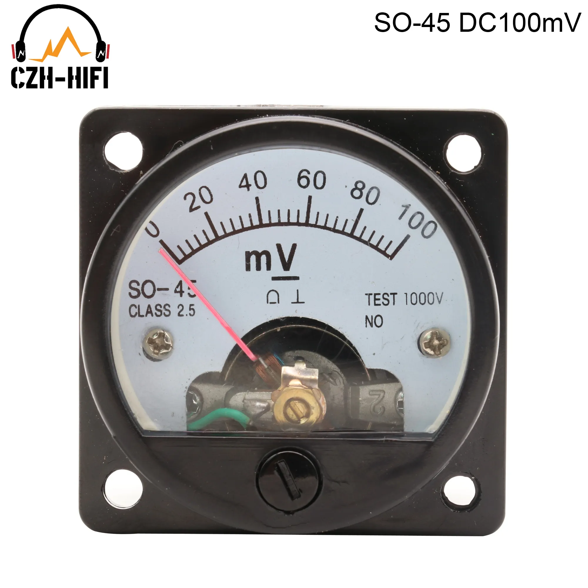 DC Current Amp Meter: Vintage Panel Meter Vu MA MV DC 100mA 200mA 100mV ...
