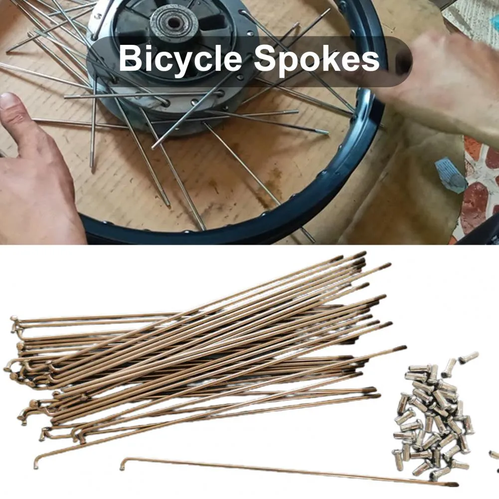 DHgate.com:36Pcs Steel Bike Spokes - 2.5mm Rust-Resistant Bicycle Wheel ...