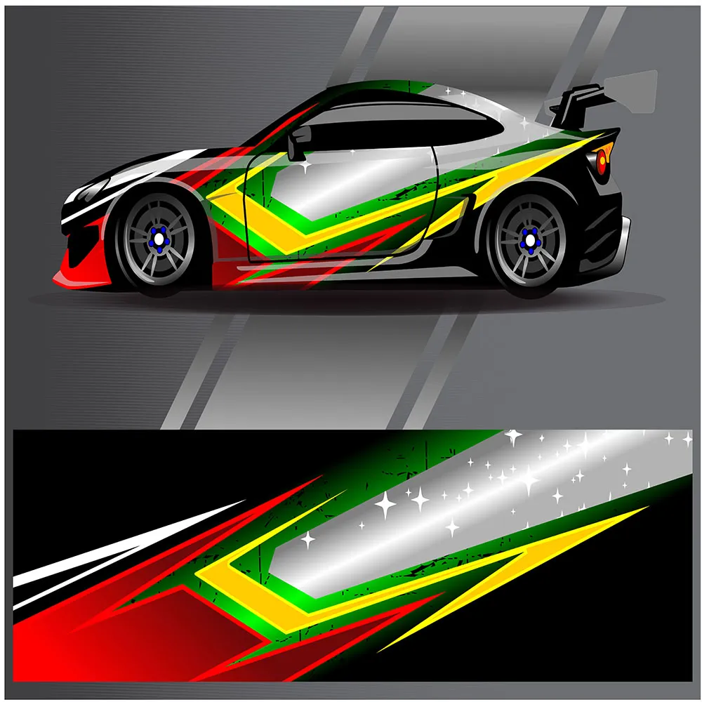 DHgate.com:Full Body Racing Car Graphic Decal Vinyl Wrap Modern Design ...