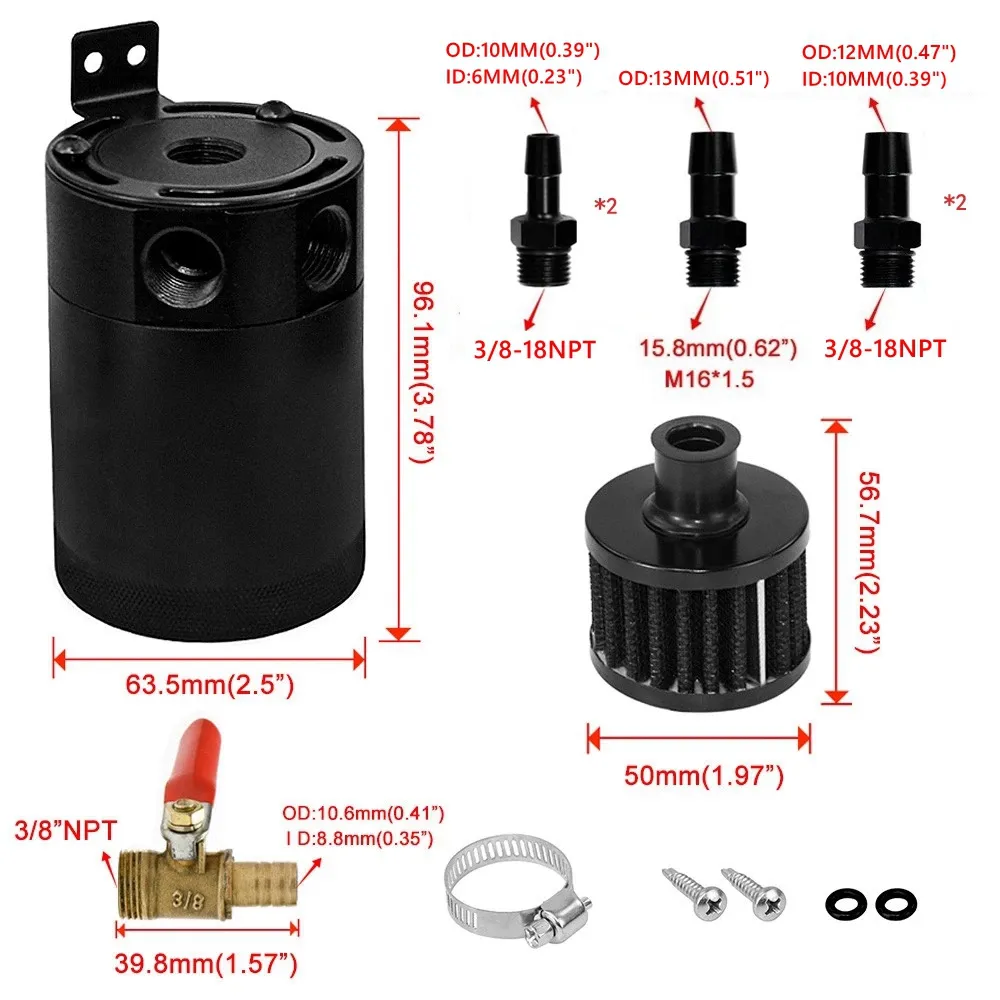 2 Port/3 Port Oil Catch Can Tank Separator With... From Ddmyapr, $102.4 ...