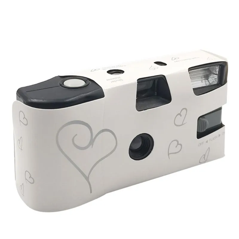 Retro 16 Photos Power Flash Single Use Disposable Film Camera - One ...