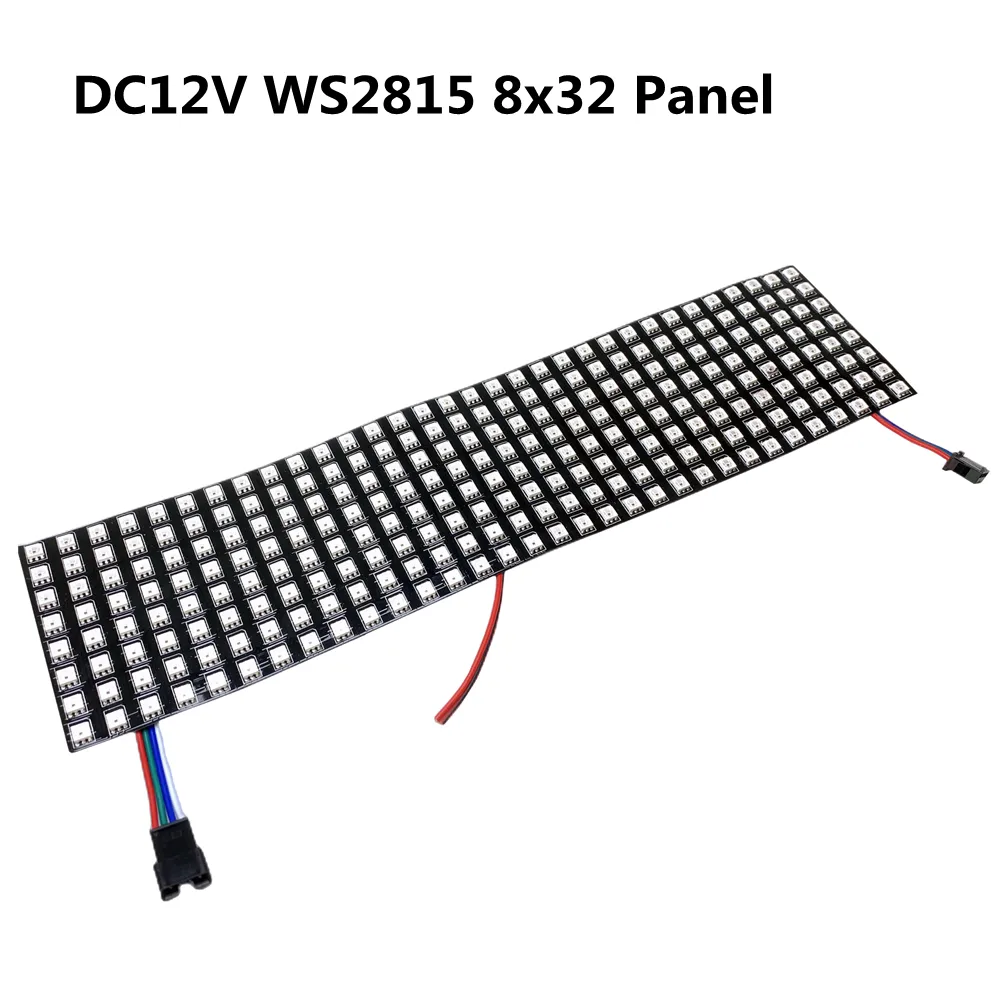 Led Display Panel Board 12V RGB LED Digital Flexible Addressable 8x8 ...