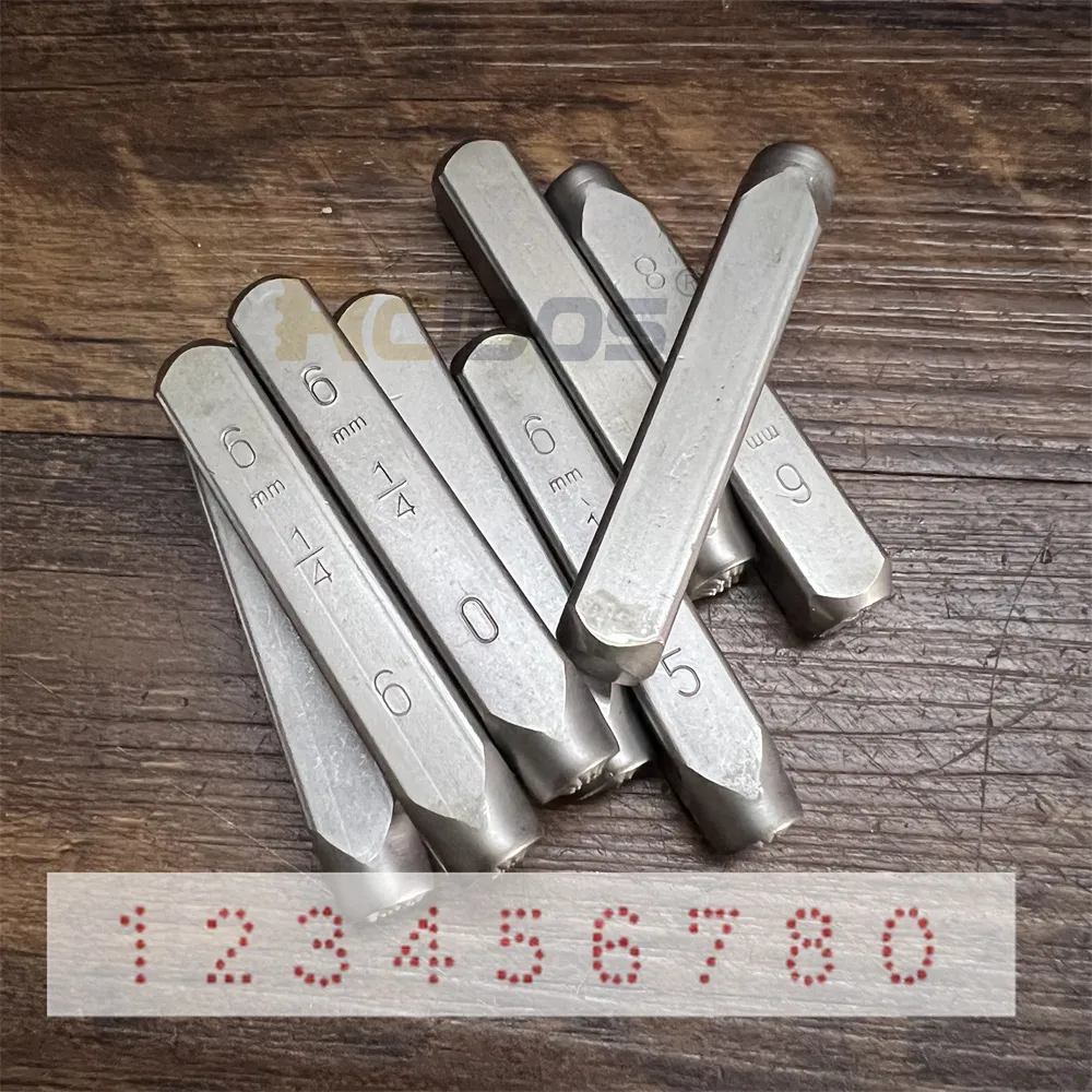 Motorbike Number Plate Bracket Steel Number Punch Stamp Set 6/7/8/10mm ...