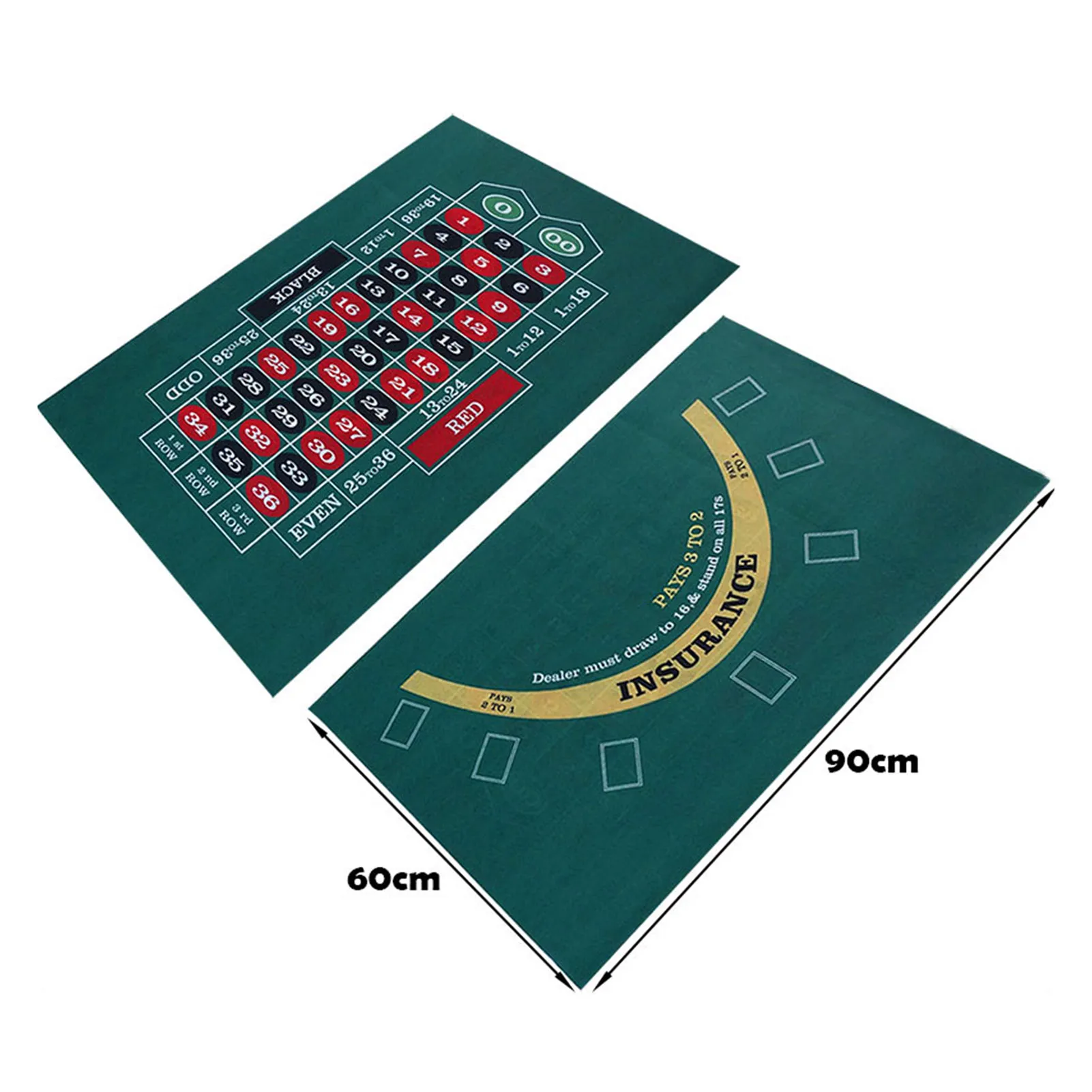 DHgate.com:Multi-Game Table Felt Mat - Double-Sided Poker Layout for ...