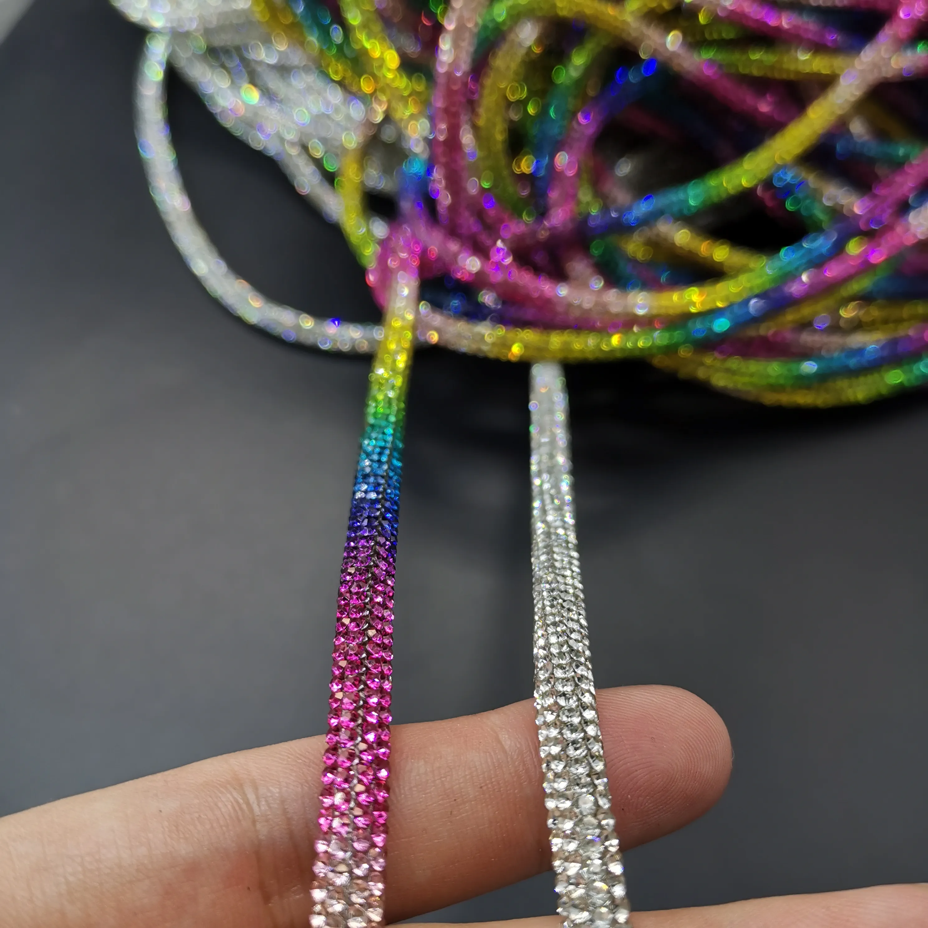 DHgate.com:Glitzy Rhinestone Tube Rope Cord: 40cm x 6mm DIY Jewelry ...