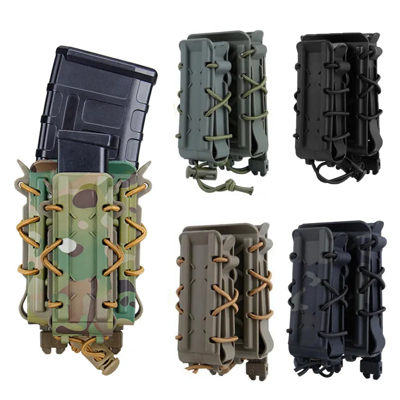 Tactical Molle Magazine Pouch Case with Double Fast Attach Carrier for ...