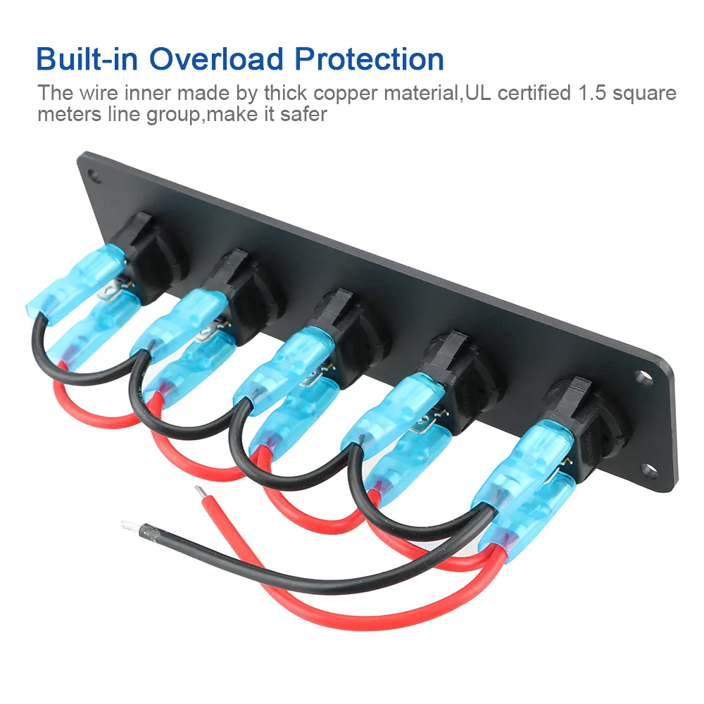 LED mini circuit breaker Toggle Switch Panel for Car, Yacht, Marine ...