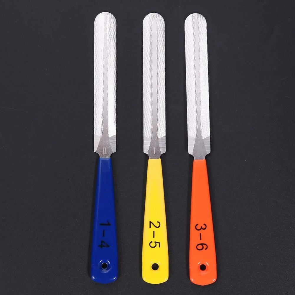 Diamond-Coated Guitar String Nut Polishing Files: Set of 3, Durable ...