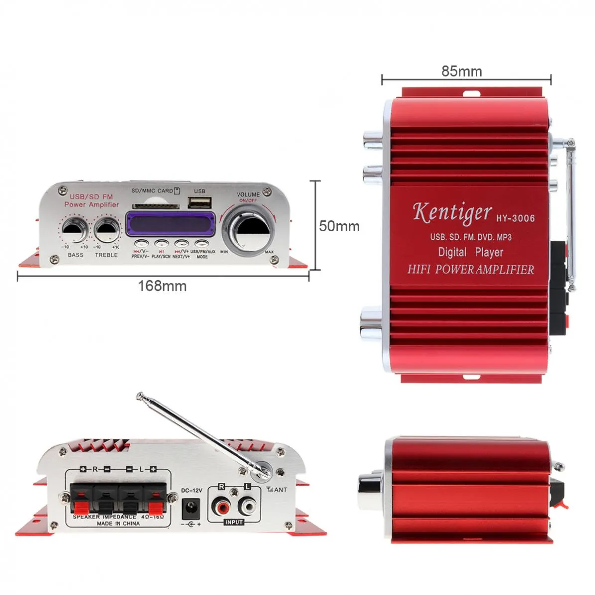 12V Mini HiFi Stereo Car Amplifiers Digital Display... From Ddmydec ...