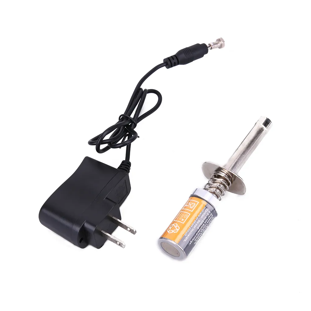 RC Glow Plug Starter Igniter 1.2V 3600mAh Rechargeable AC Charger for 1 ...