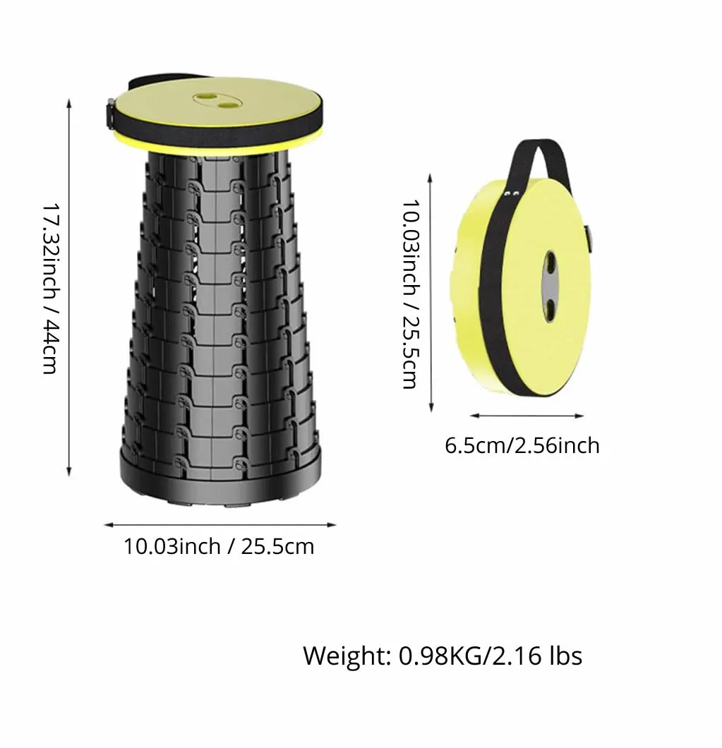 Camdoor Portable Stool Costway 2 PCS Portable Folding Stools ...