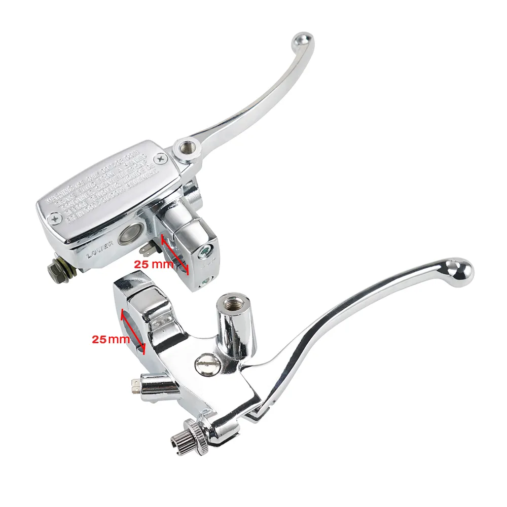 25mm 1 Handlebar Hydraulic Brake Master Cylinder Clutch Levers for ...