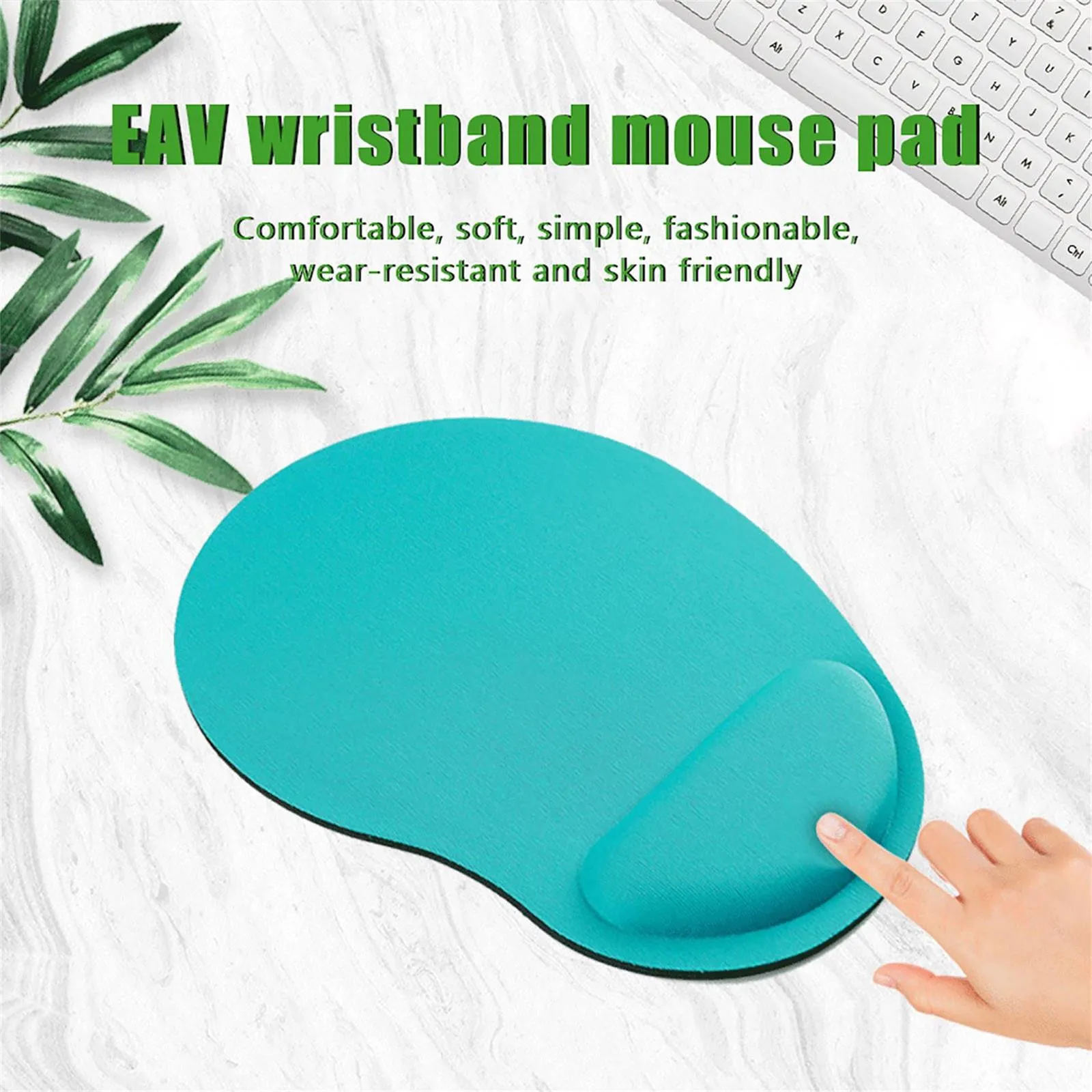 Silicone Gaming Mouse Pad With Wrist Support, Soft Solid Color Wrist ...