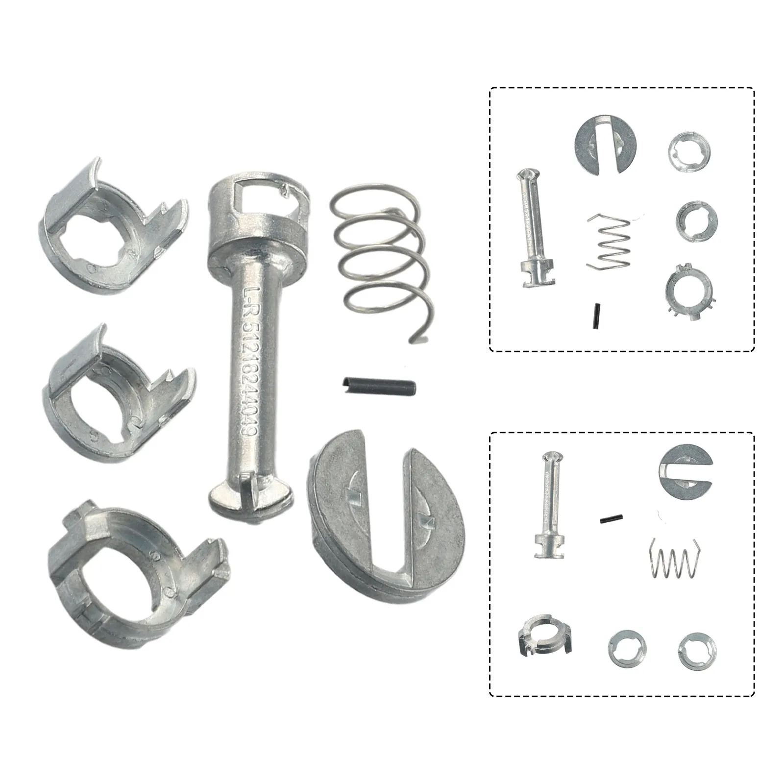BMW E46 7-Piece Door Lock Cylinder Repair Kit 1998-2006, OEM 51-21-8 ...