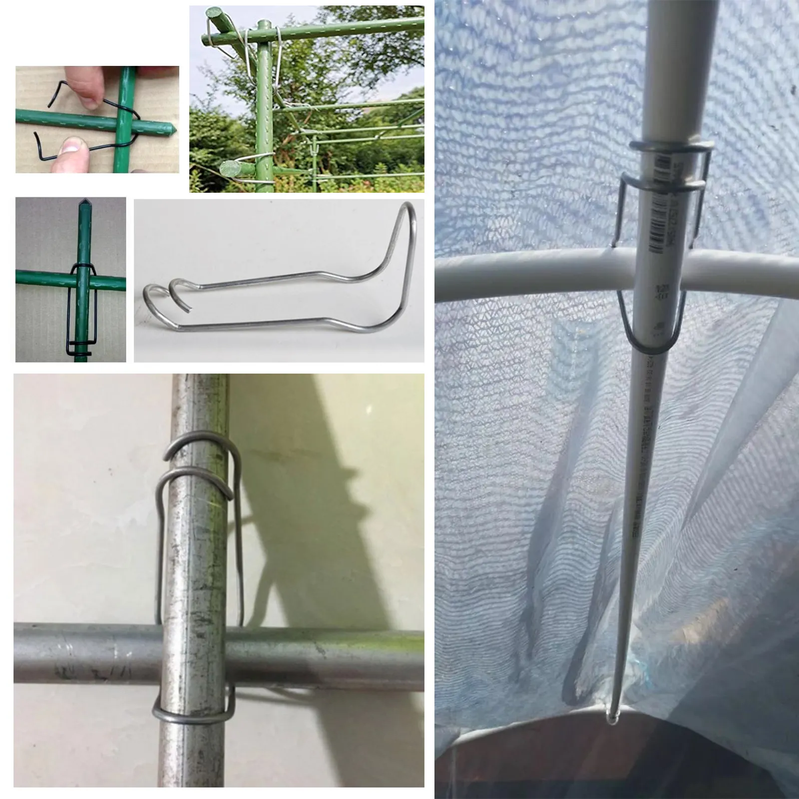 Steel Plant Cage Clips Garden Greenhouse Pipe... From Ddmyjun, $42.34 ...