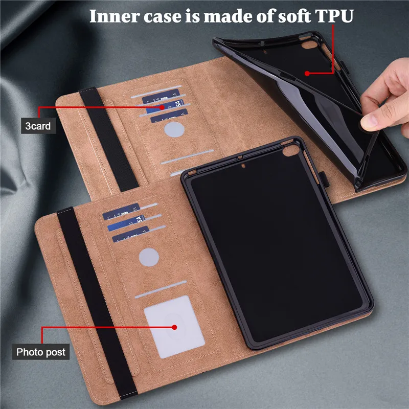 Tablet Protector: Slim Folio Leather Cover With Soft Silicone Interior ...