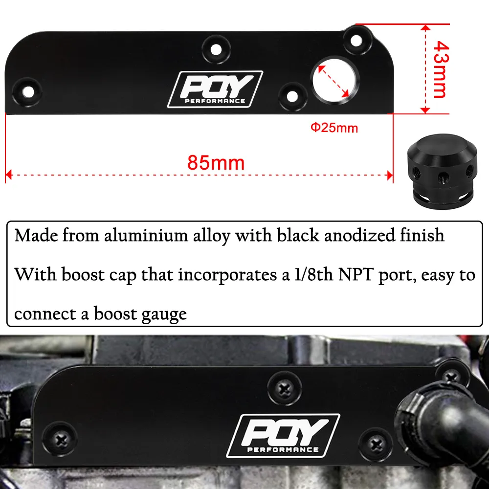 VW Engines WLR RACING Billet PCV Delete Plate Kit...