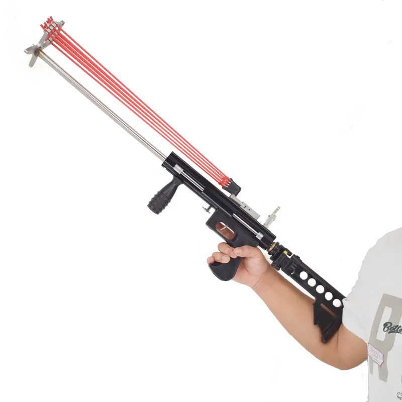 Creative Black Folding Slingshot Rifle Mechanical the catapult for ...