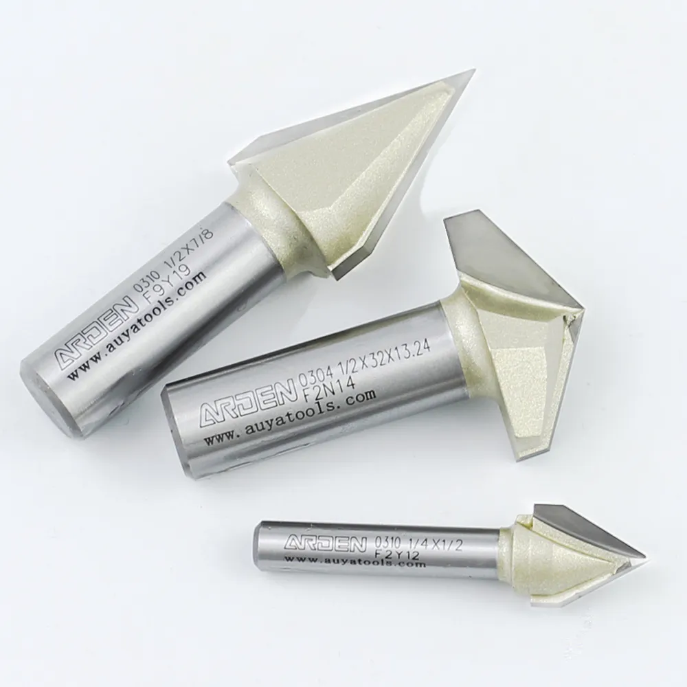 ARDEN Carbide V-Shaped Bevel Tipped milling face for Engraving ...