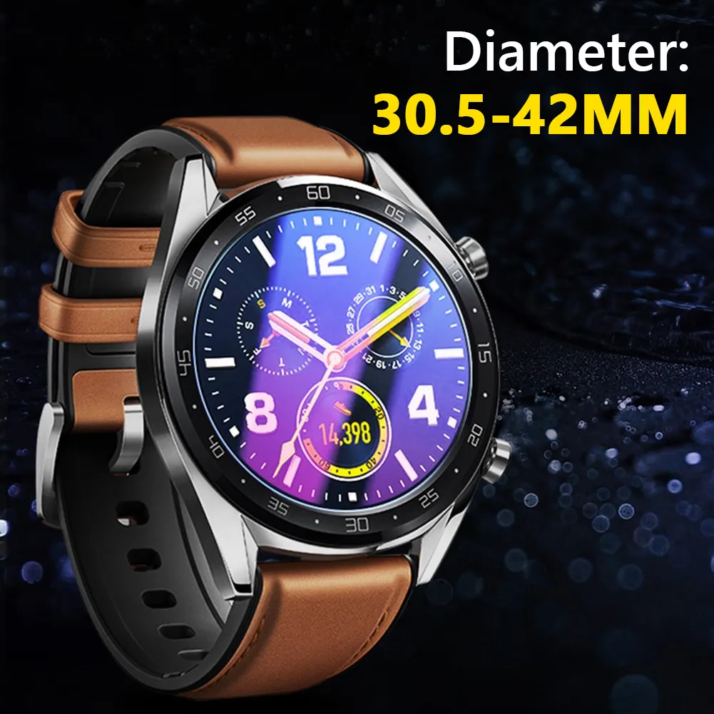 30-42mm Round Smartwatch Screen Protector, Full Coverage Tempered Glass ...