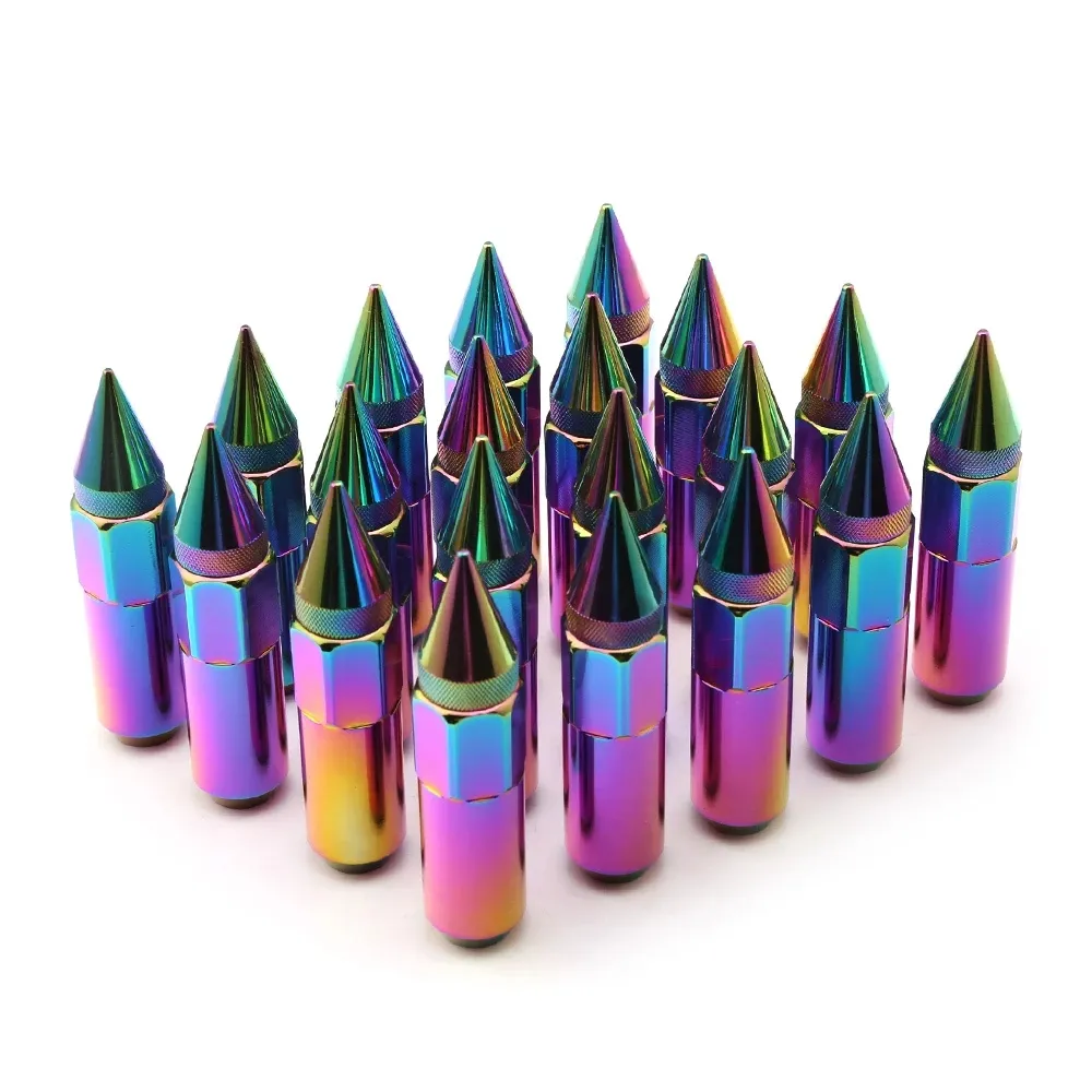 DHgate.com:Jdm Racing Car Wheel Nuts, 20pcs M12x1.5 M12x1.25 Aluminum 60mm Extended Tuner Spike ...