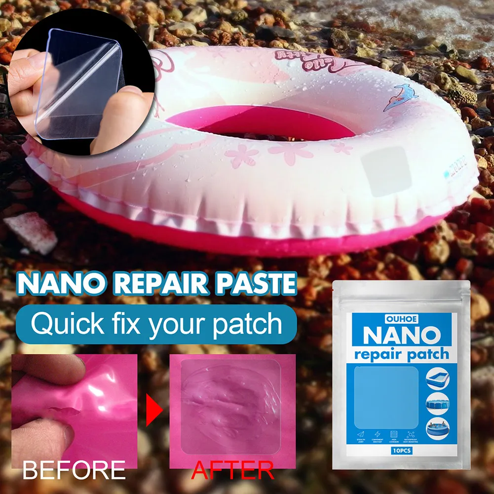 Swimming Float Repair Patch - Transparent Adhesive Repair Tape Stickers ...