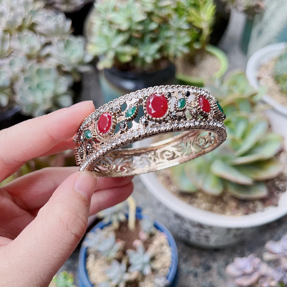 DHgate.com:Turkish Red Resin Retro Bangle Vintage Cuff Bracelet for ...