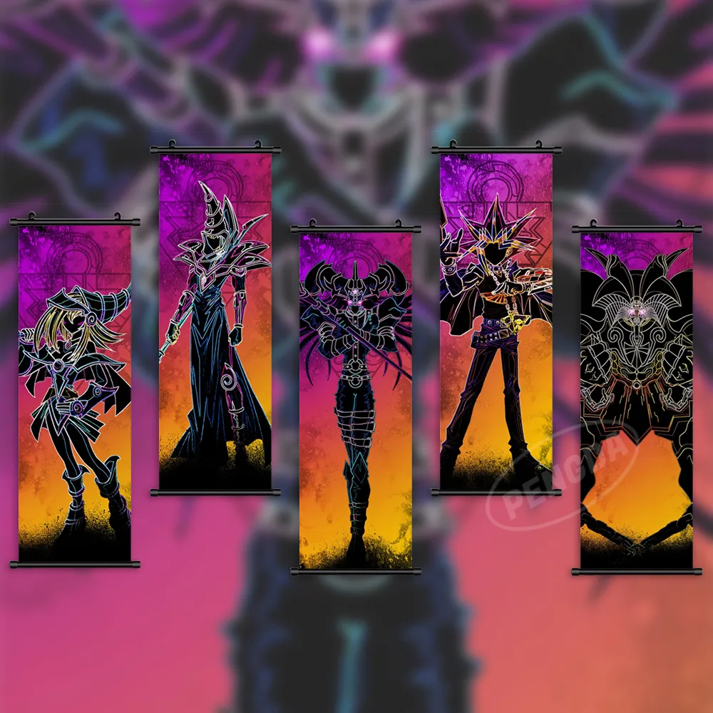 Estampado De Lona De Anime Yu Gi Oh Decoración De Pared De Yugi Muto ...