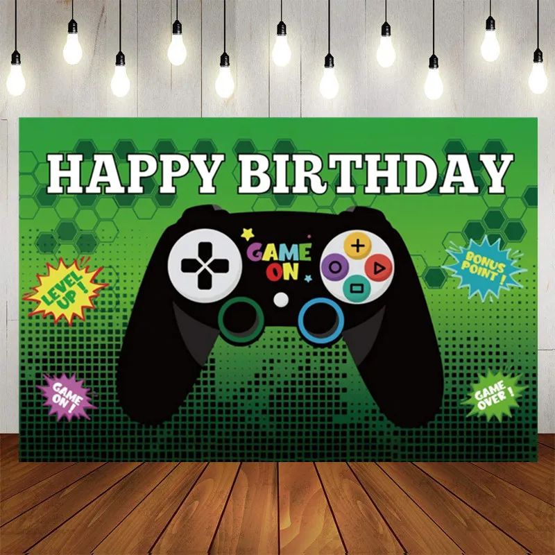Vibrant Video Game Photo Backdrops - Perfect for Birthday Parties ...