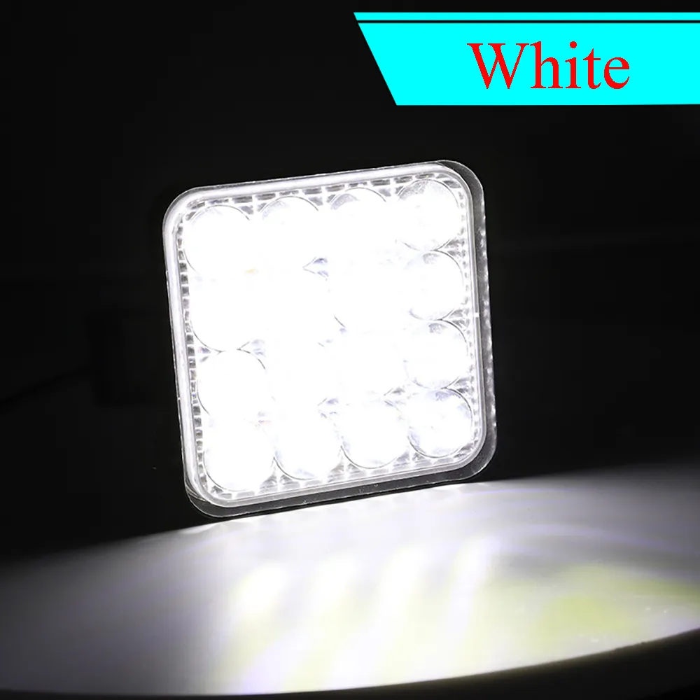 48W Mini LED Light Bar, 12V-24V Square LED Work Light for Cars, Trucks ...