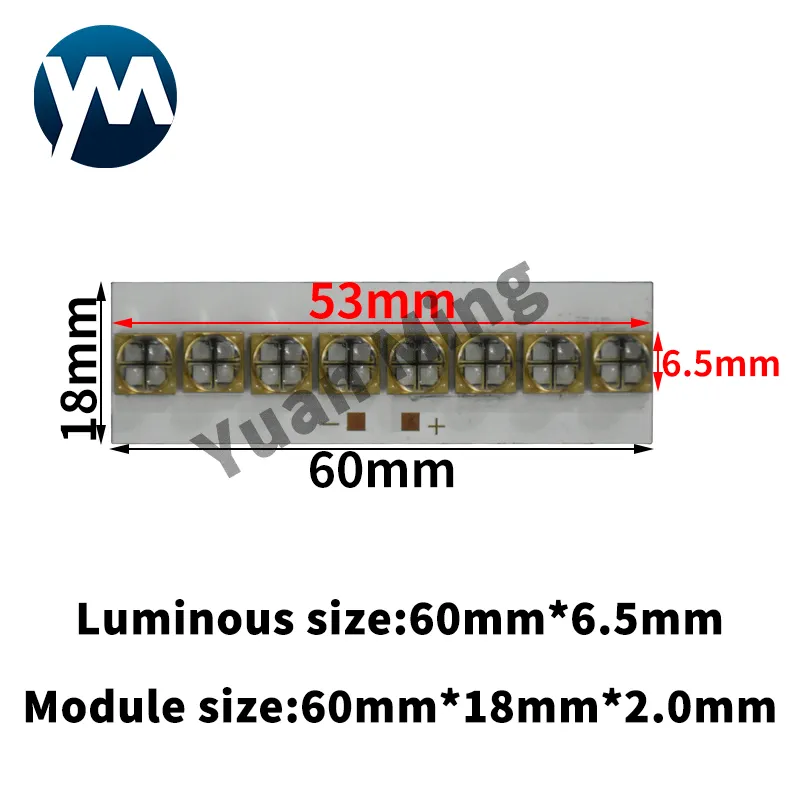 DHgate.com:6565 Chips UV LED Module, 80W High-Power Curing Light for ...