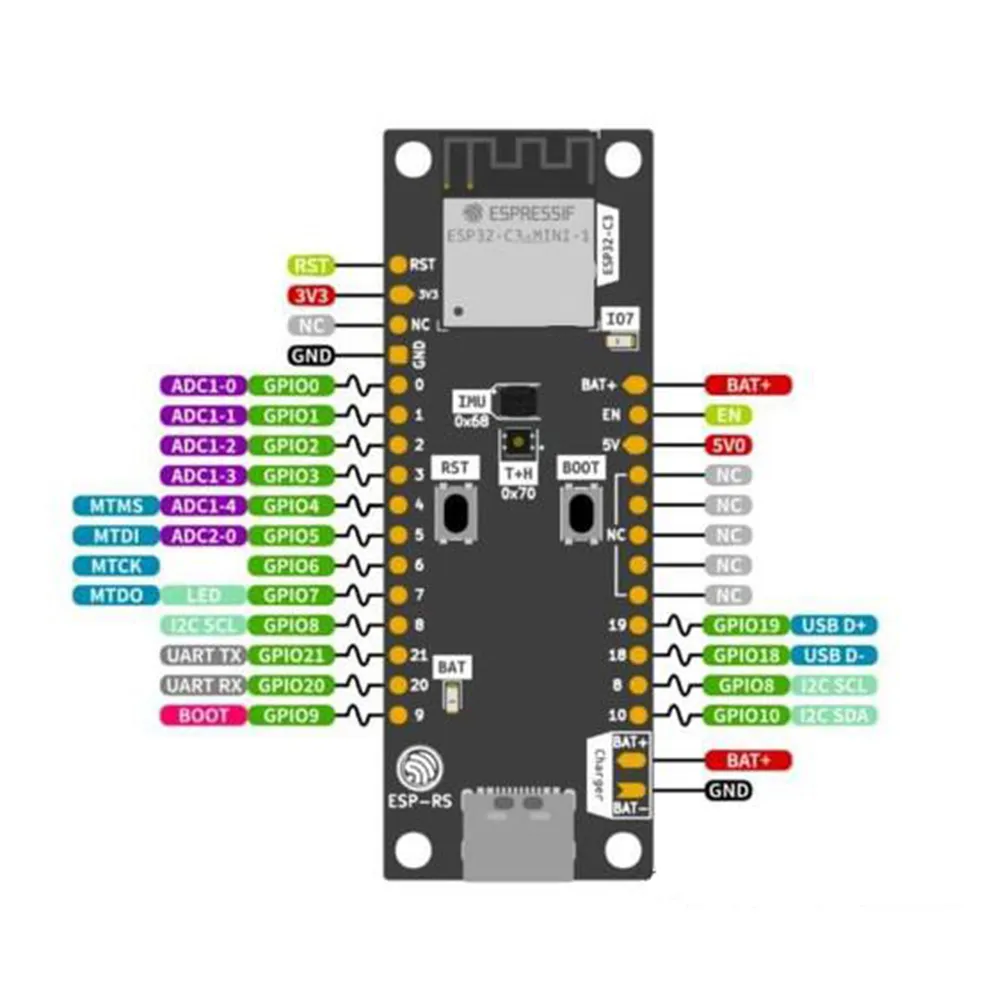ESP32 Arduino Development Board 1.28 240x240 IPS TFT Touch Display WiFi ...