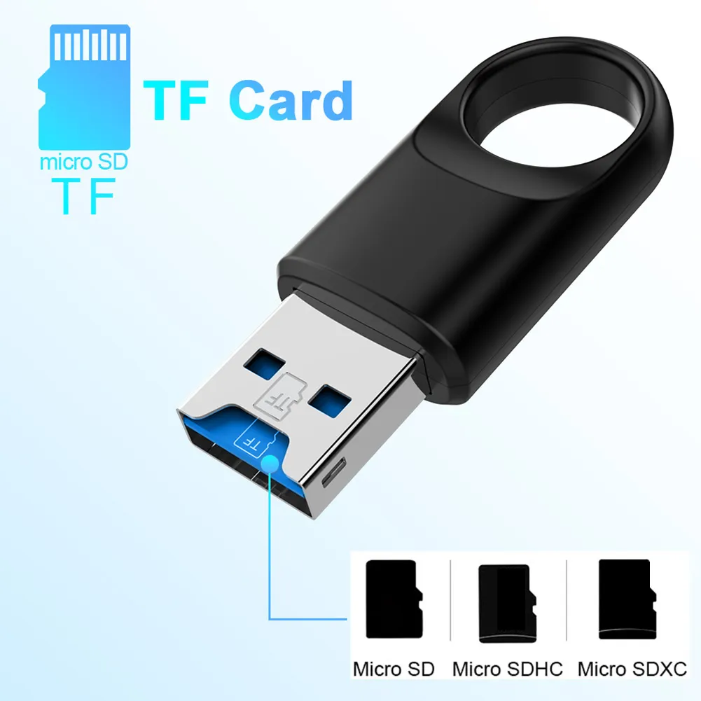 High-Speed Mini USB 3.0 TF Memory Card Reader Adapter for Laptops ...