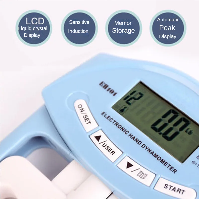 Upgraded Auto-Capture Digital Hand Dynamometer: 200 lbs/90 kg Grip Strengthener with Intelligent ...