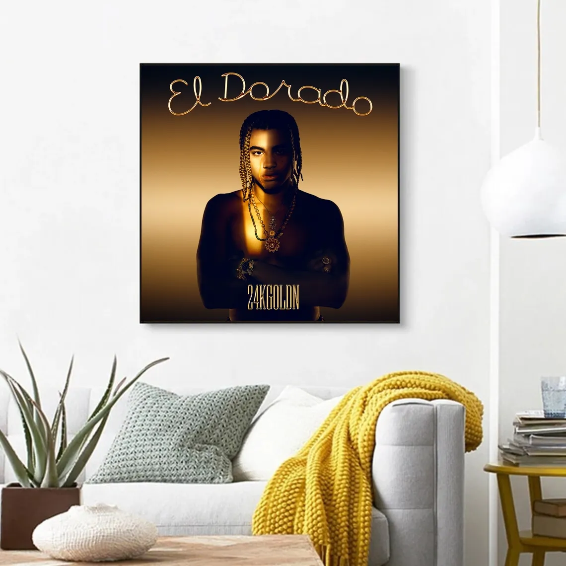 24kGoldn El Dorado Music Album Cover Poster HD Printable Canvas Art ...