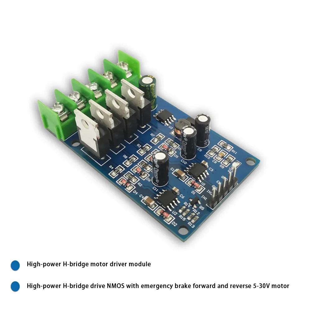 170W High Power H-Bridge Motor Driver - NMOS Brake, PWM Control, DC 5 ...