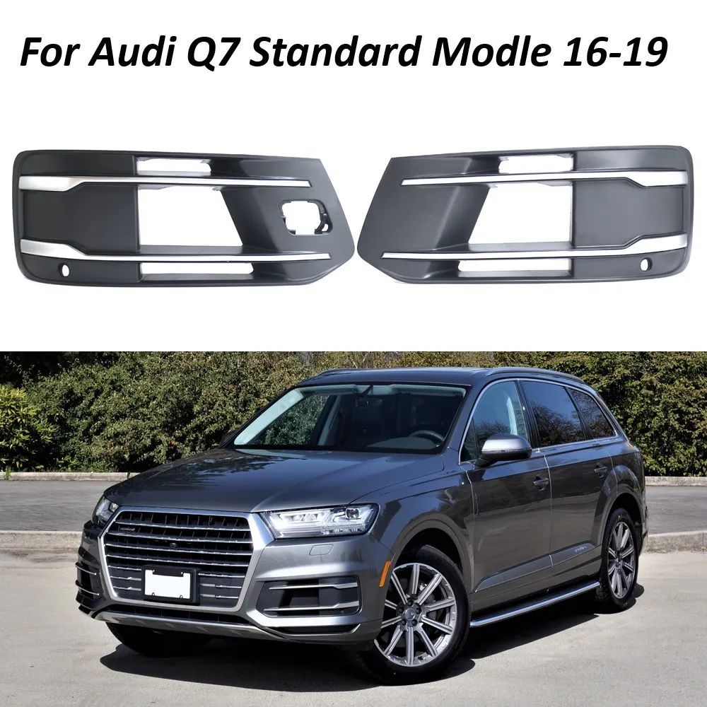 DHgate.com:2024Audi Q7 Fog Light Grille Cover, 2Pcs/Set Gloss Black ...