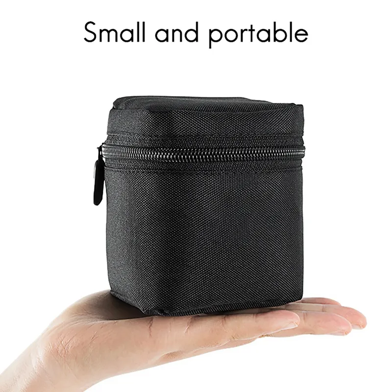 Camera Lens Bag DSLR Padded Thick Shockproof Protective Pouch Case Lens ...