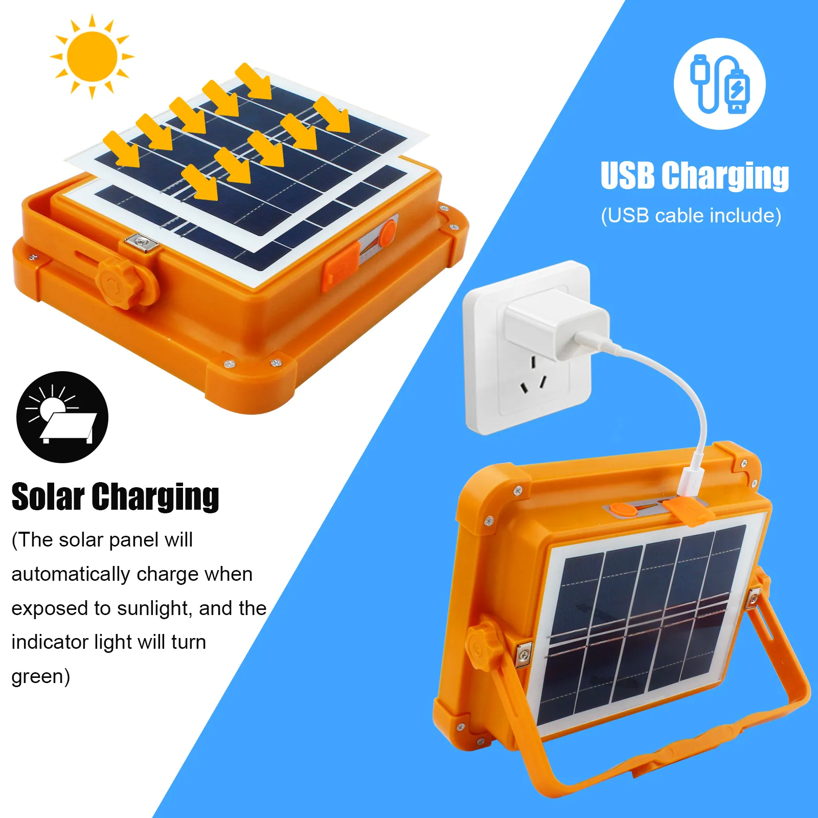 DHgate.com:Upgraded100W 10000LM Rechargeable Portable Solar Work Light ...