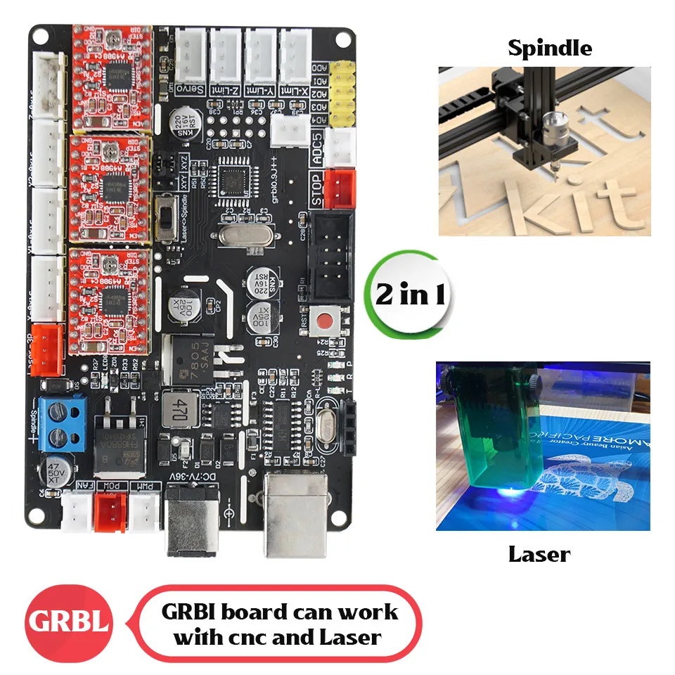 DHgate.com:GRBl Control Board - 3-Axis CNC Controller Kit USB Port GRBl ...